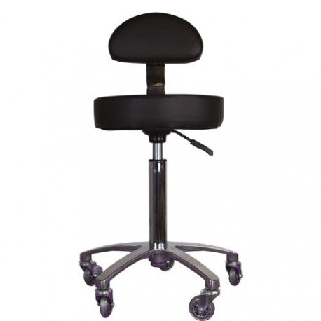 Grooming stool black with back support – Mullinahone Co-op